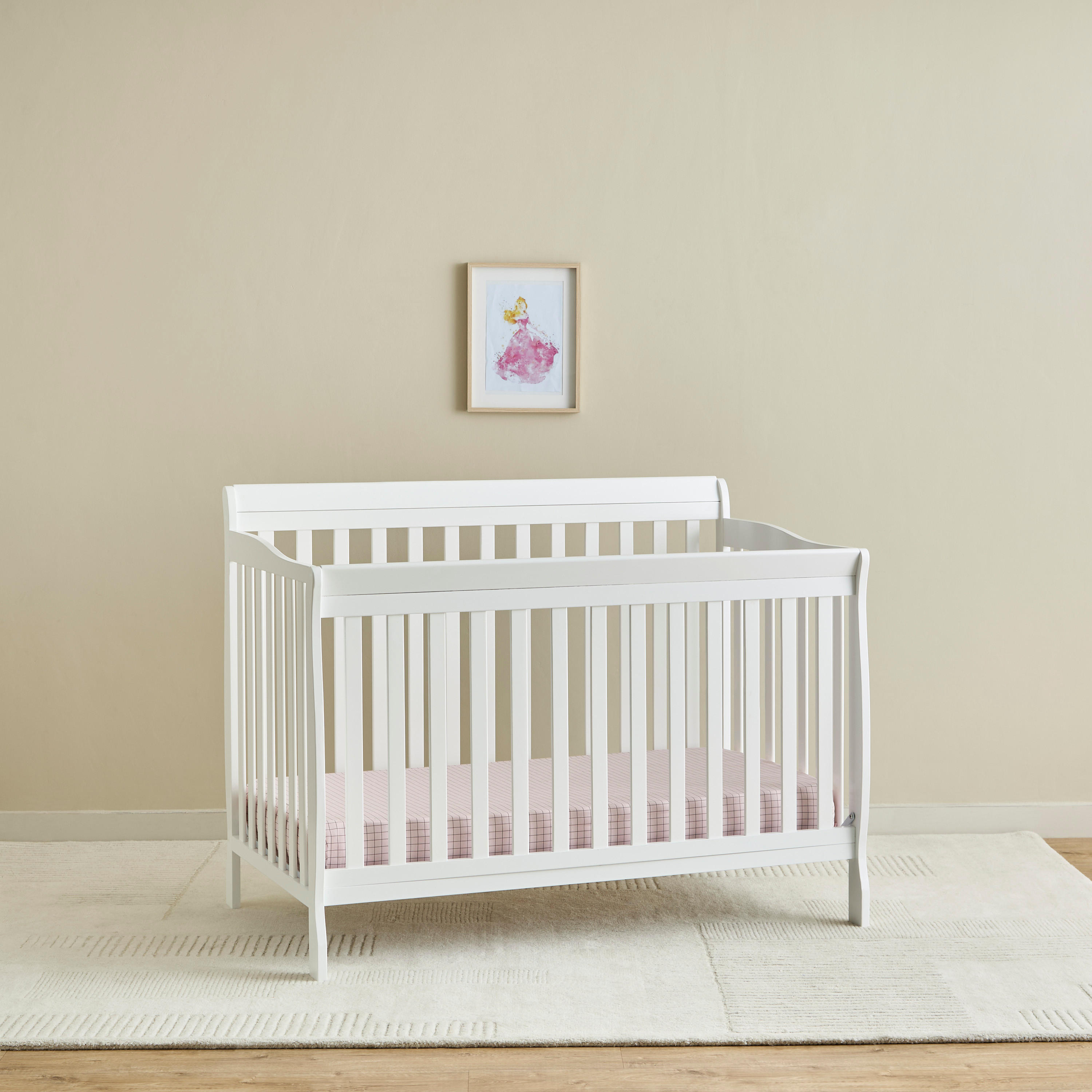 Shop Juniors Solid Hudson Convertible Crib Online | Centrepoint UAE